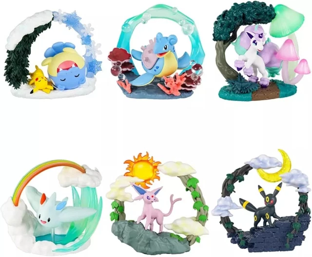 POKEMON CIRCULAR DIORAMA Mini Figures Complete Set of 6 Collectible £ ...