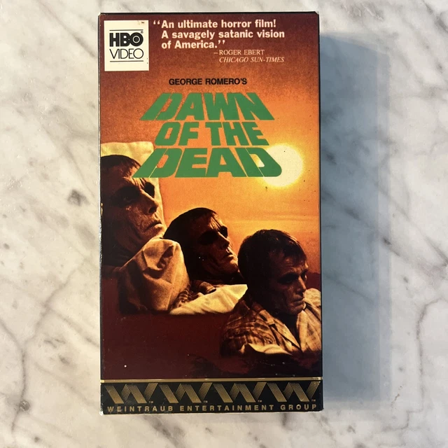 DAWN OF THE Dead VHS 1977 Vintage Horror Film HBO Video Rare George ...
