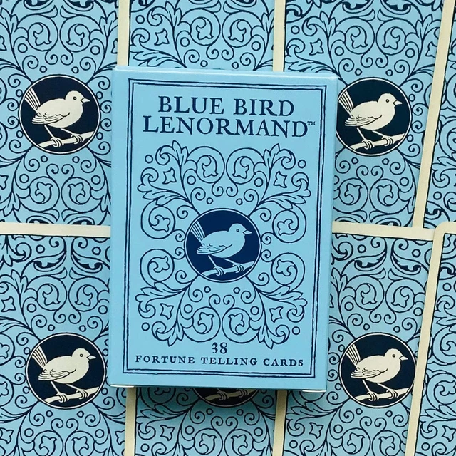 BLUE BIRD LENORMAND Oracle Cards Deck S. Kaplan Esoteric Telling Us ...