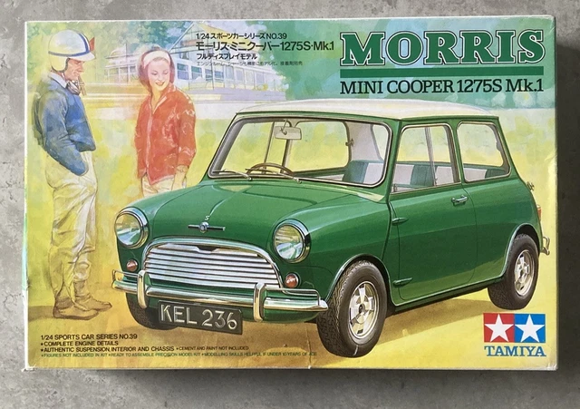 TAMIYA MORRIS MINI Cooper 1275S Mk.1 1/24 Scale - Part Built £35.00 ...