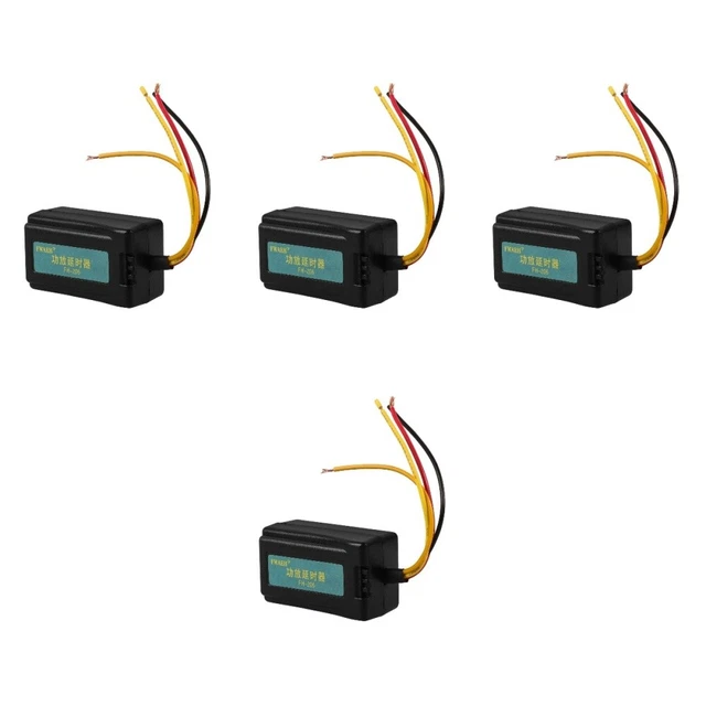 4 PIECES AUDIO Delay Speaker Controller Module Relay Timer For Car ...