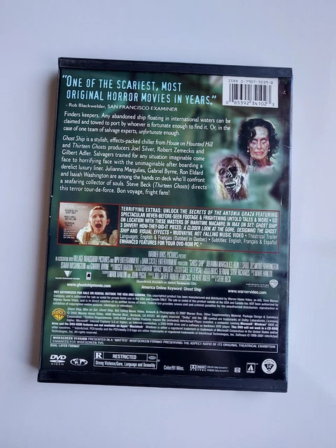 GHOST SHIP (HORROR DVD, 2003) Widescreen. VG+ B17 £8.35 - PicClick UK