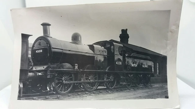 VINTAGE OLD STEAM Train Engine Photo British Railways 43218 £4.75 ...