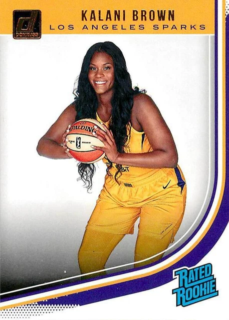 KALANI BROWN 97 2019 Donruss taux WNBA recrue RC - Los Angeles Sparks ...