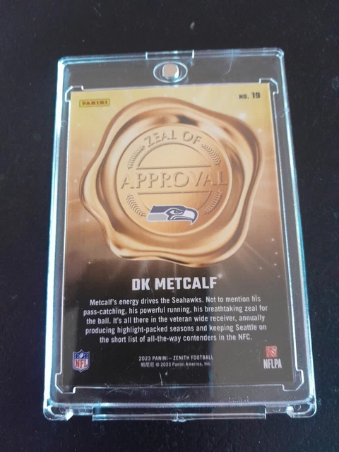 DK METCALF 2023 Panini Zenith Football Zeal Of Approval $50.00 ...