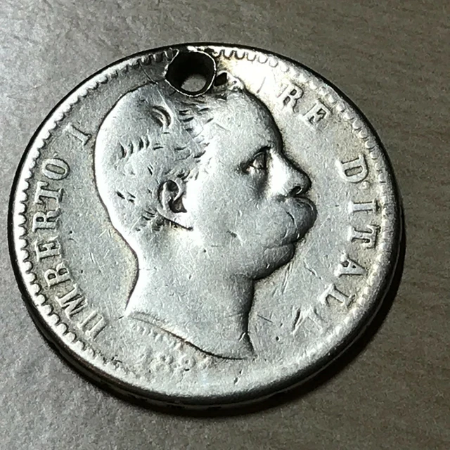 MONETA COIN REGNO D'italia Re Umberto I° Savoia 2 Lire 1881 Argento ...