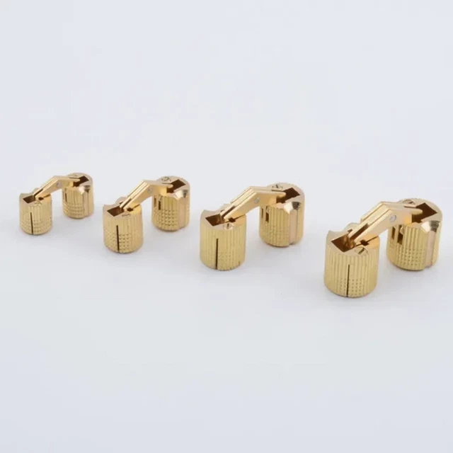 COPPER CYLINDER CONCEALED Hinges for Invisible Doors Adjustable Screws ...