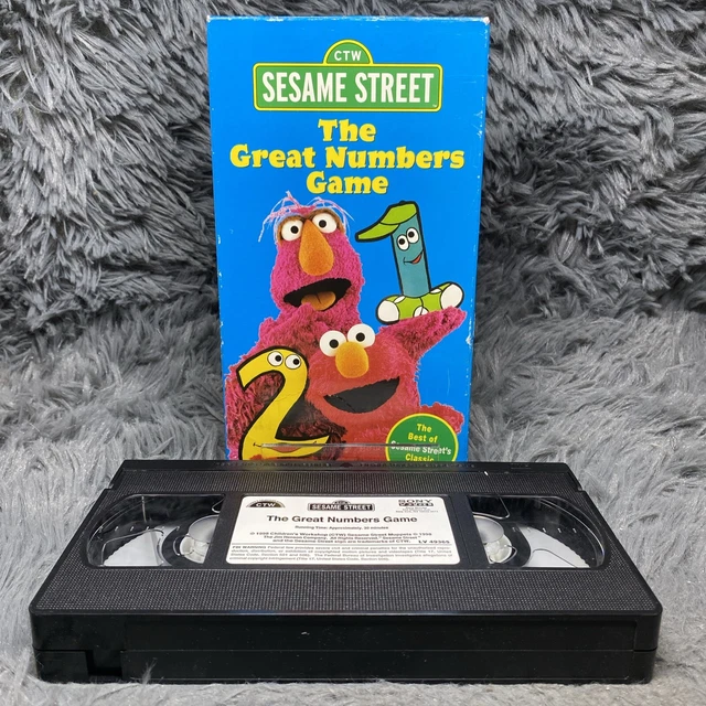 SESAME STREET - The Great Numbers Game VHS 1998 Classic Cartoon Movie ...