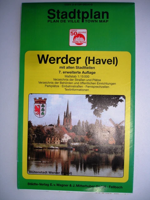 WERDER (HAVEL) STADTPLAN mit allen Stadtteilen EUR 1,99 - PicClick DE