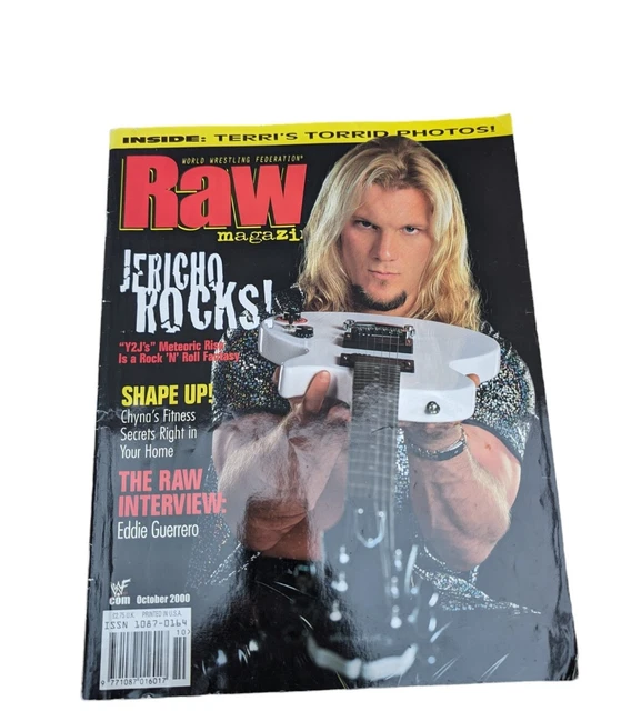 WWF WWE RAW Magazine October 2000 - Chris Jericho With Poster £7.99 ...
