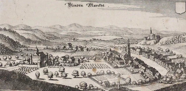 BLINDENMARKT - MERIAN - Kupferstich um 1650 EUR 30,00 - PicClick DE