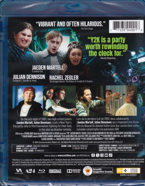 Y2K BLURAY SET with Rachel Zegler & Kyle Mooney & Alicia Silverstone ...