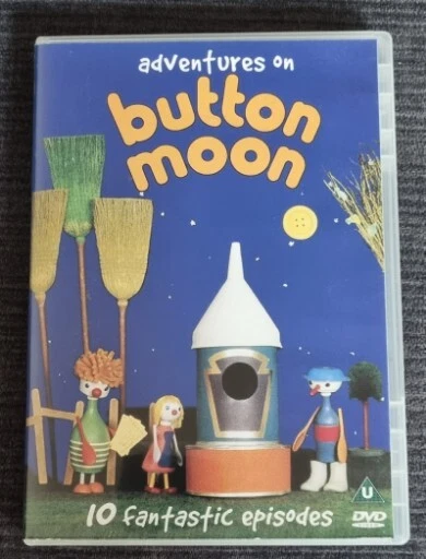 ADVENTURES ON BUTTON Moon DVD. Cult vintage retro kids Lunchtime tv. Mr ...