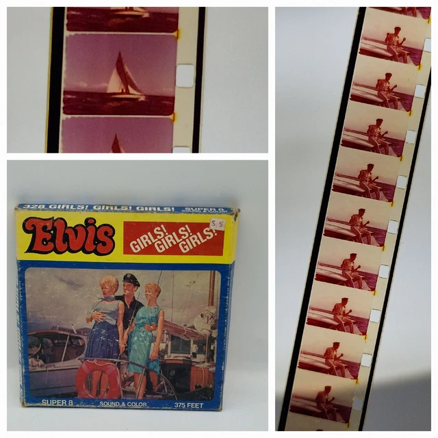 VINTAGE SUPER 8MM Cine Film With Sound Elvis Presley Girls! Girls ...