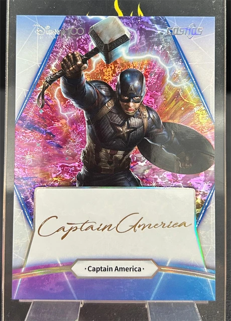 CAPTAIN AMERICA 2023 Kakawow Cosmos Disney 100 All-Star Signature Auto ...