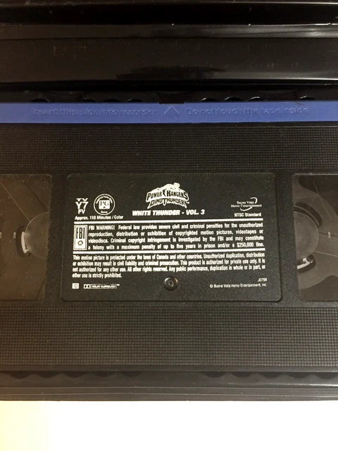 POWER RANGERS DINO Thunder VHS Tape: White Thunder Vol. 3 Ships With ...