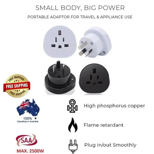 SAA RCM UNIVERSAL Australia Travel Power Plug Adapter Converter US/USA ...