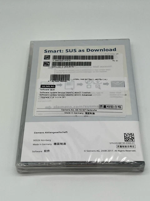 SIEMENS SIMATIC WINCC Comfort / Advanced Upgrade V14 SP1 EWK-SUS1147019 ...