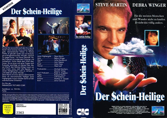 (VHS) DER SCHEIN-HEILIGE - Steve Martin, Debra Winger, Liam Neeson ...