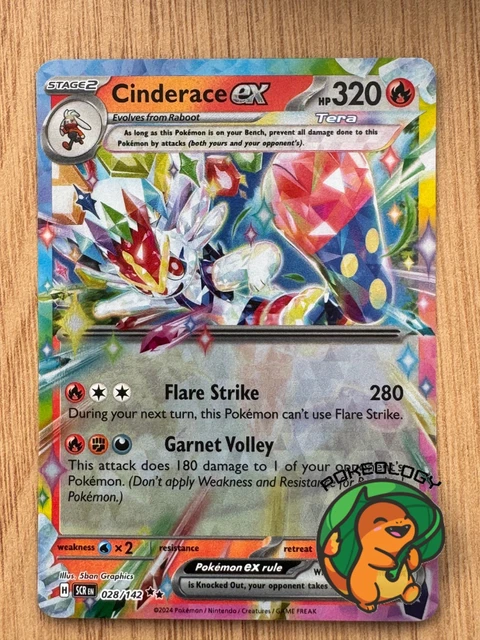 CINDERACE EX | 028/142 | Stellar Crown | HOLO | MINT | Pokemon Card $2. ...