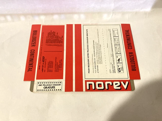 NOREV ANCIEN MODÈLE Coffret Bulldozer Continental Socle De Boite EUR 20 ...