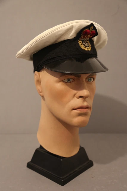 BRITISH ROYAL NAVY Chief Petty Officers Peak Cap CPO Dress Hat £37.99 ...