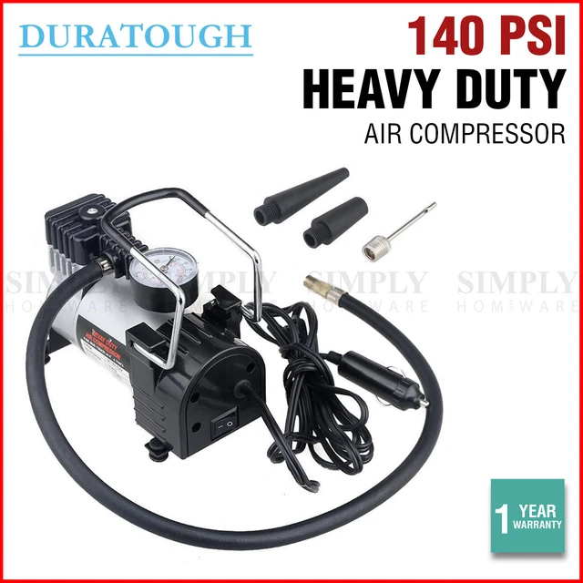 CAR AIR COMPRESSOR 12V Tyre Inflator Volt Pump 4WD 4x4 Pressure Gauge ...