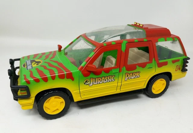 JURASSIC PARK LEGACY Collection Escape Ford Explorer Jeep Mattel 11" £ ...