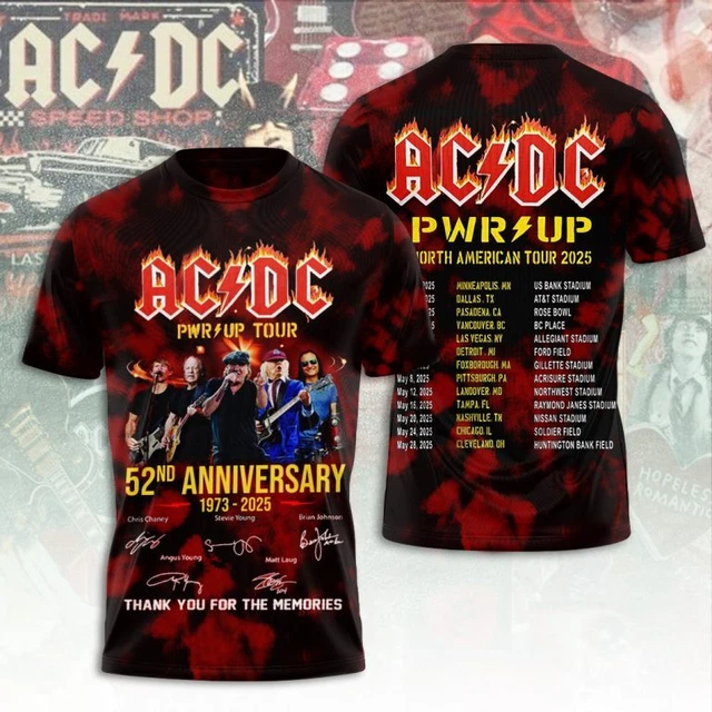 AC/DC 3D TOUR 2025 The Last Show Tour 2025 Unisex T-Shirt LH606 £17.83 ...