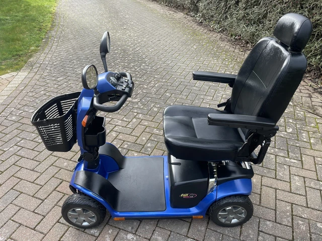 PRIDE COLT DELUXE 2.0 HEAVY DUTY Mobility Scooter Blue FULLY SERVICED ...