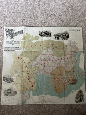 [MAP] RED DEAD Redemption 2 Map Of New Hanover & New Austin PS4 £1.29 ...