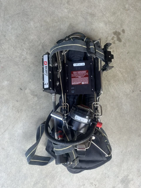 SCOTT 4.5 AIR Pak SCBA EZ-FLO HUD Regulator and (UAC) Universal Air ...