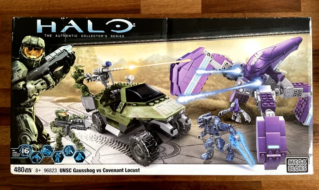 HALO MEGA BLOKS - UNSC GAUSSHOG Vs COVENANT LOCUST (480 pcs Set) ** NEW ...