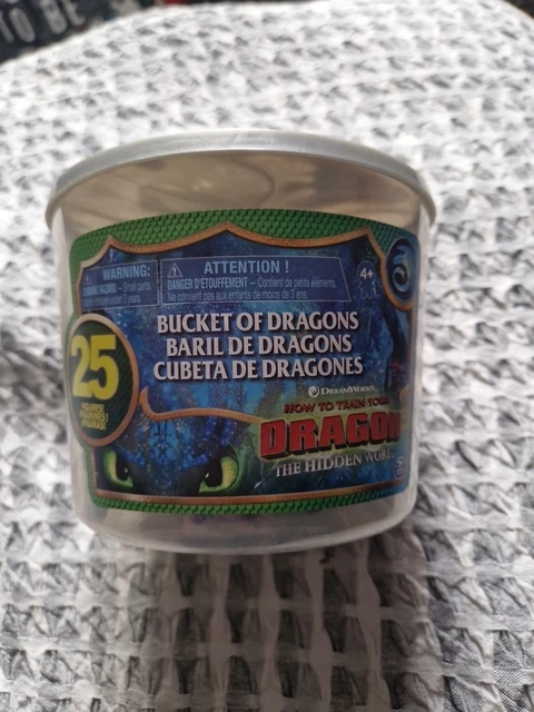 DREAMWORKS HOW TO Train Your Dragon Bucket Of Vikings Dragons 25 Figure ...