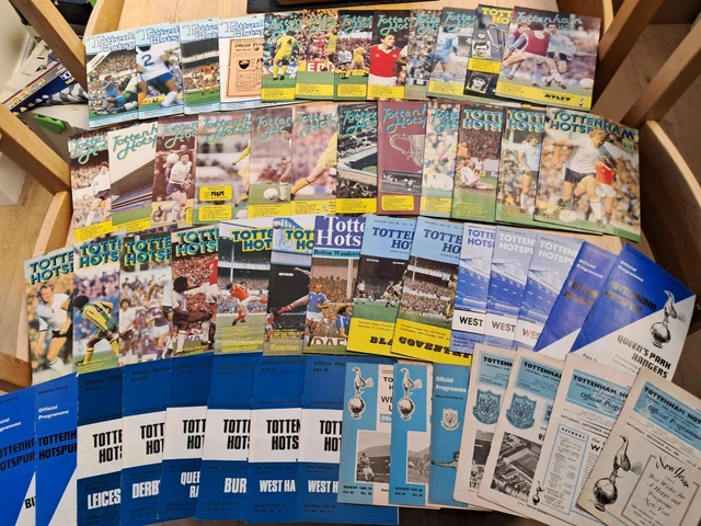 TOTTENHAM SPURS 54 Home Programme Bundle From The Period 1961- 1982 £6. ...