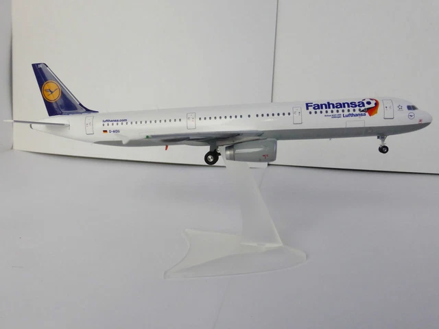 LUFTHANSA FANHANSA AIRBUS A321-200 1/200 Herpa 556750 A A320 321 ...