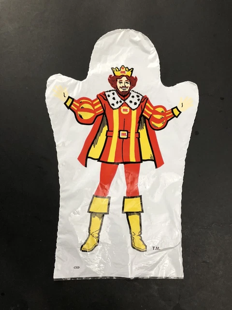 3) BURGER KING 1970s "Kurger Bing" Plastic Hand Puppets Advertising ...