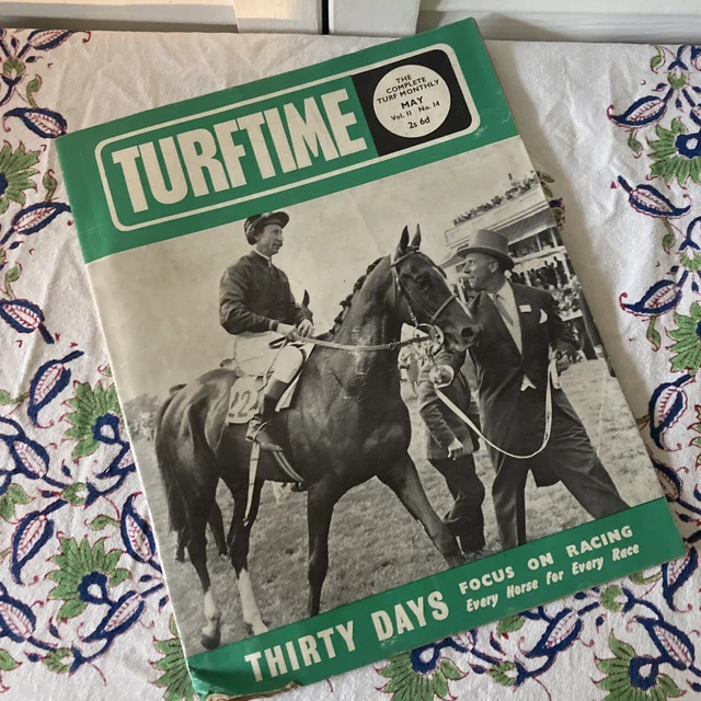 VINTAGE HORSE RACING Magazine: TURF TIME May 1966 $26.64 - PicClick AU