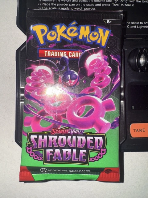 VERY HEAVY! 22.42G Pokemon SHROUDED FABLE 🔥 Booster Pack New Sealed E2 ...