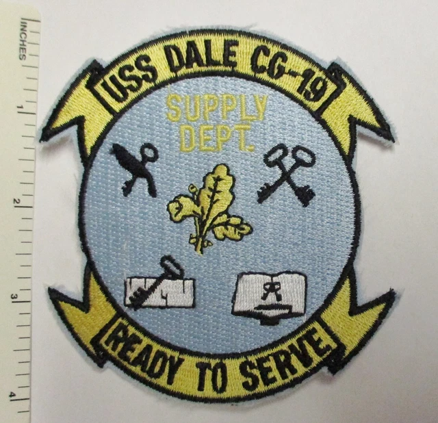 US NAVY SHIP USS DALE CGT-19 SUPPLY DEPT PATCH Original Vintage £14.21 ...