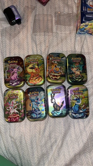 POKEMON TCG PRISMATIC Evolution’s complete set EMPTY Tins Coins Box and ...