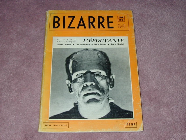 BIZARRE MAGAZINE/FANZINE #24/25, rare 1962 French monster mag ...