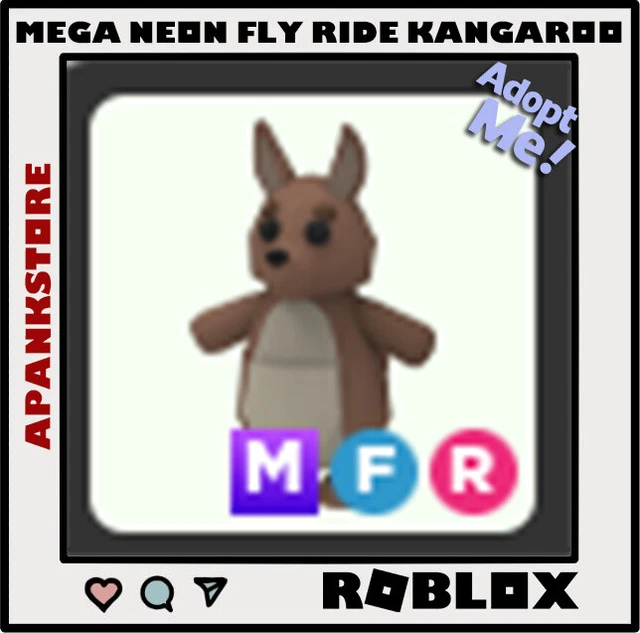 ROBLOX ADOPT ME - Mega Neon Fly Ride Kangaroo EUR 30,47 - PicClick FR