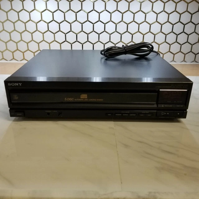 SONY CDP-C400 5-DISC Compact Disc Player Auto Loading System Tested No ...
