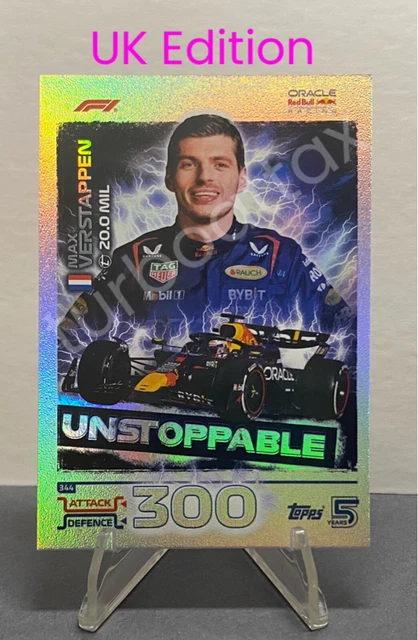 TOPPS F1 TURBO Attax 2024 Max Verstappen Unstoppable 300 Rainbow Foil #344 £3.73 - PicClick UK