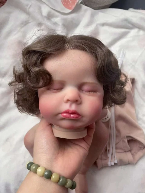 19INCH LOULOU ALREADY Painted Reborn Kit with Rooted Hair 3D Painting ...
