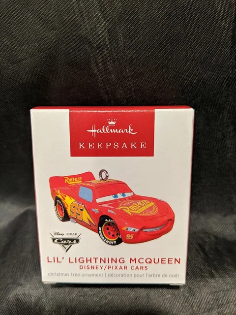 2022 HALLMARK DISNEY Mini Pixar CAR Lightning McQueen & Lamp and Ball ...