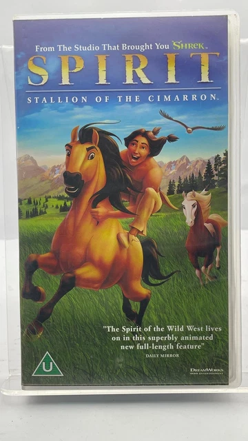 SPIRIT STALLION OF the Cimarron VHS 2002 DreamWorks Animated Horse ...
