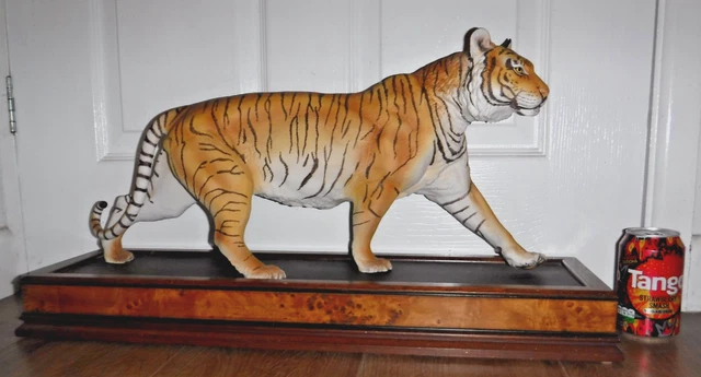 THE FRANKLIN MINT 1988 Porcelain Bengal Tiger ON THE PROWL by George ...