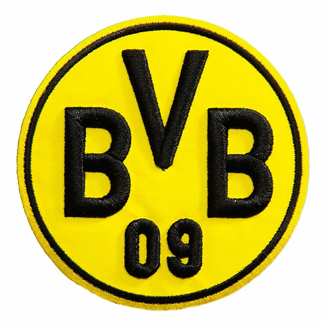 BVB AUFNÄHER LOGO 3D Aufbügler Stickabzeichen Borussia Dortmund BVB ...